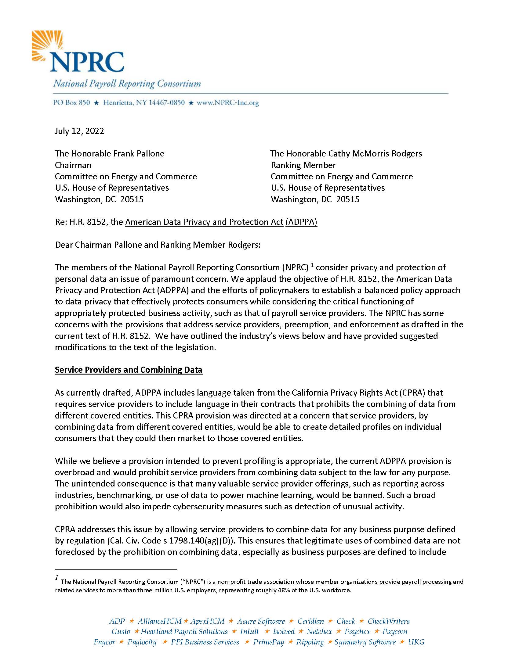 Gusto Weighs in on National Privacy Legislation | Gusto