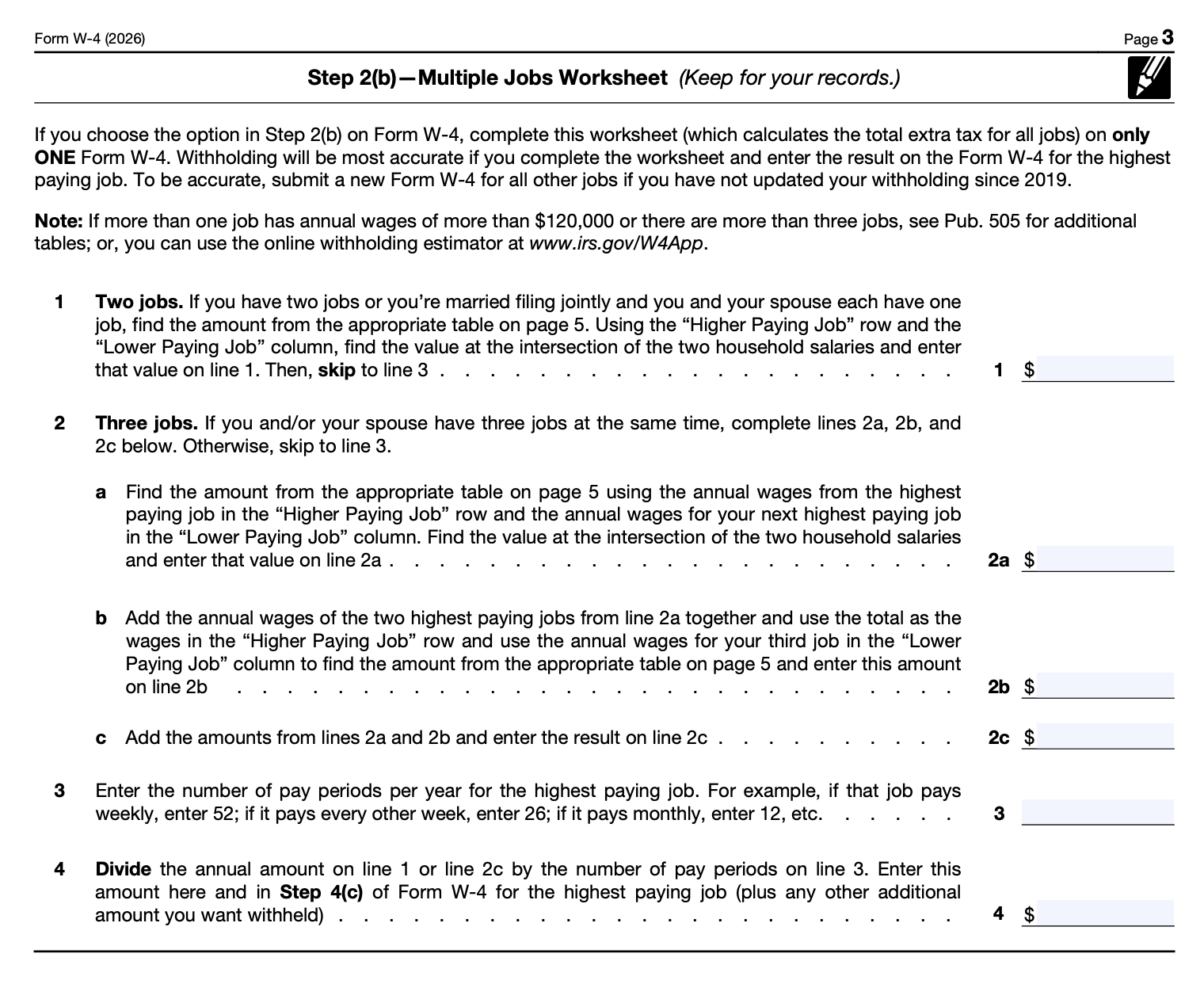 W-4 Form: Step-by-Step Guide for Your Withholding Right in 2026