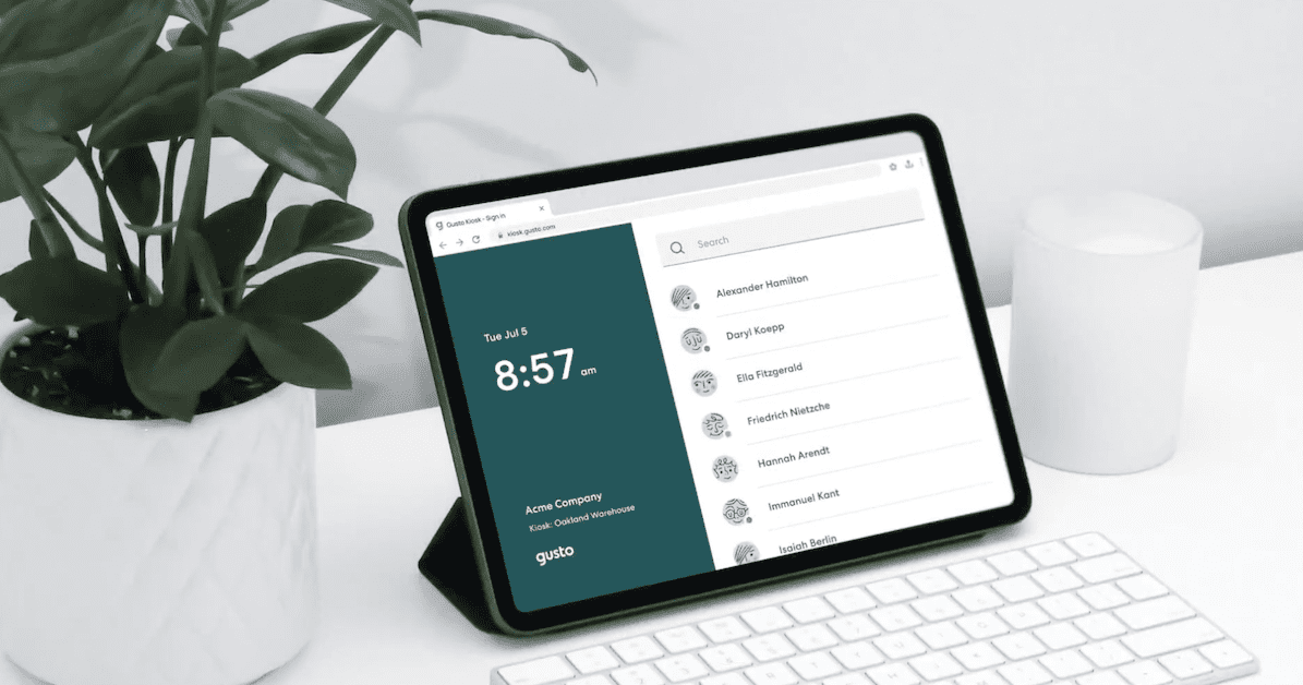 Your Time Tracking Just Got a Time Saver: Gusto Launches Time Kiosk
