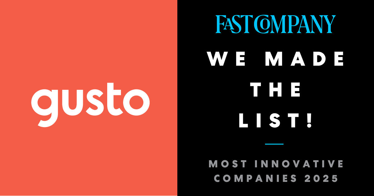 Fast Company names Gusto the Most Innovative Company in Human Resources ...