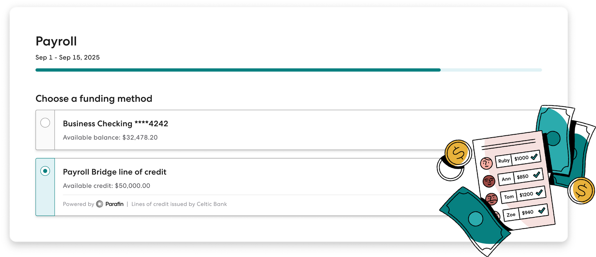 Gusto Payroll Bridge | Pay your team on time