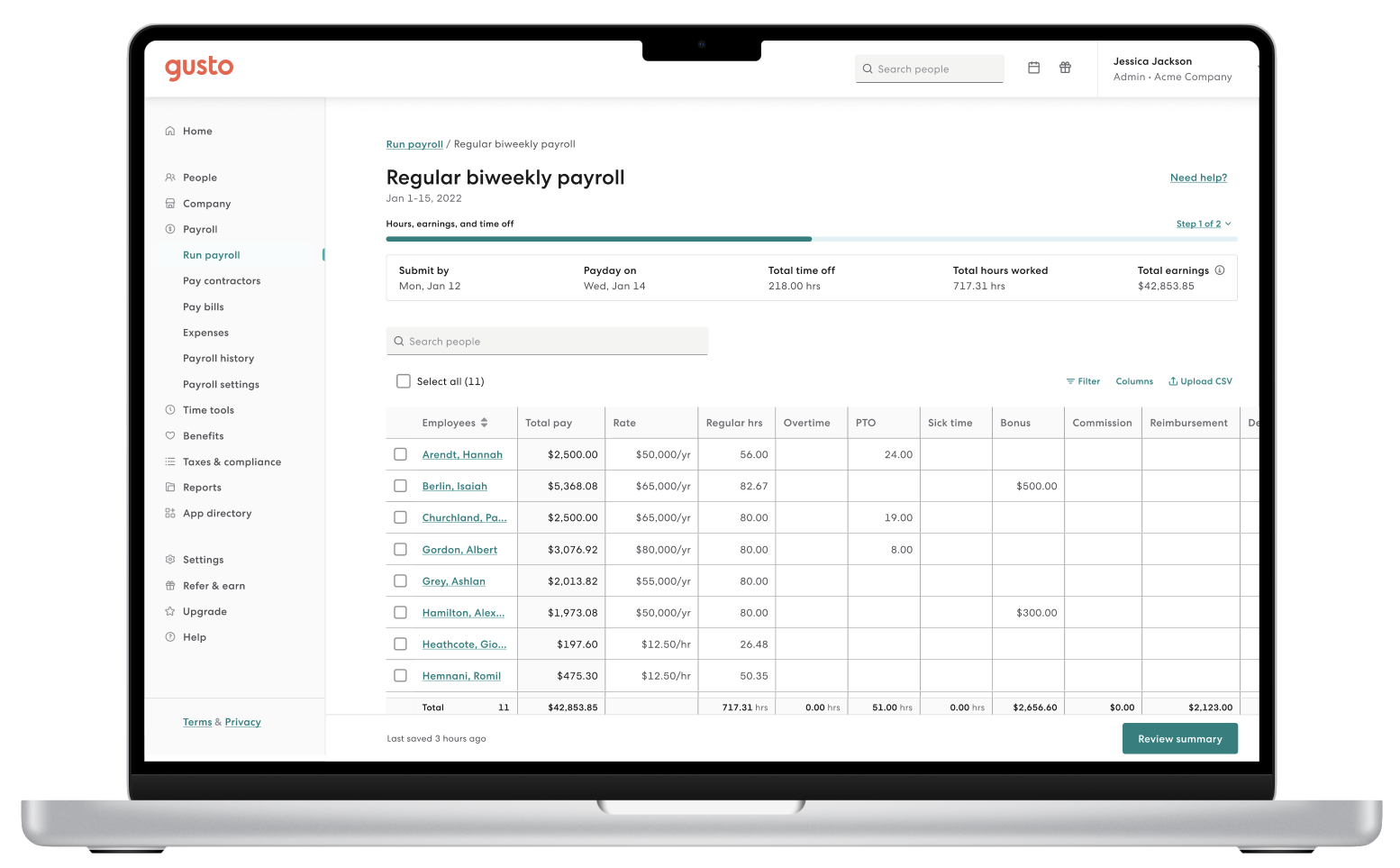Sign up for Gusto | Free payroll software setup in minutes