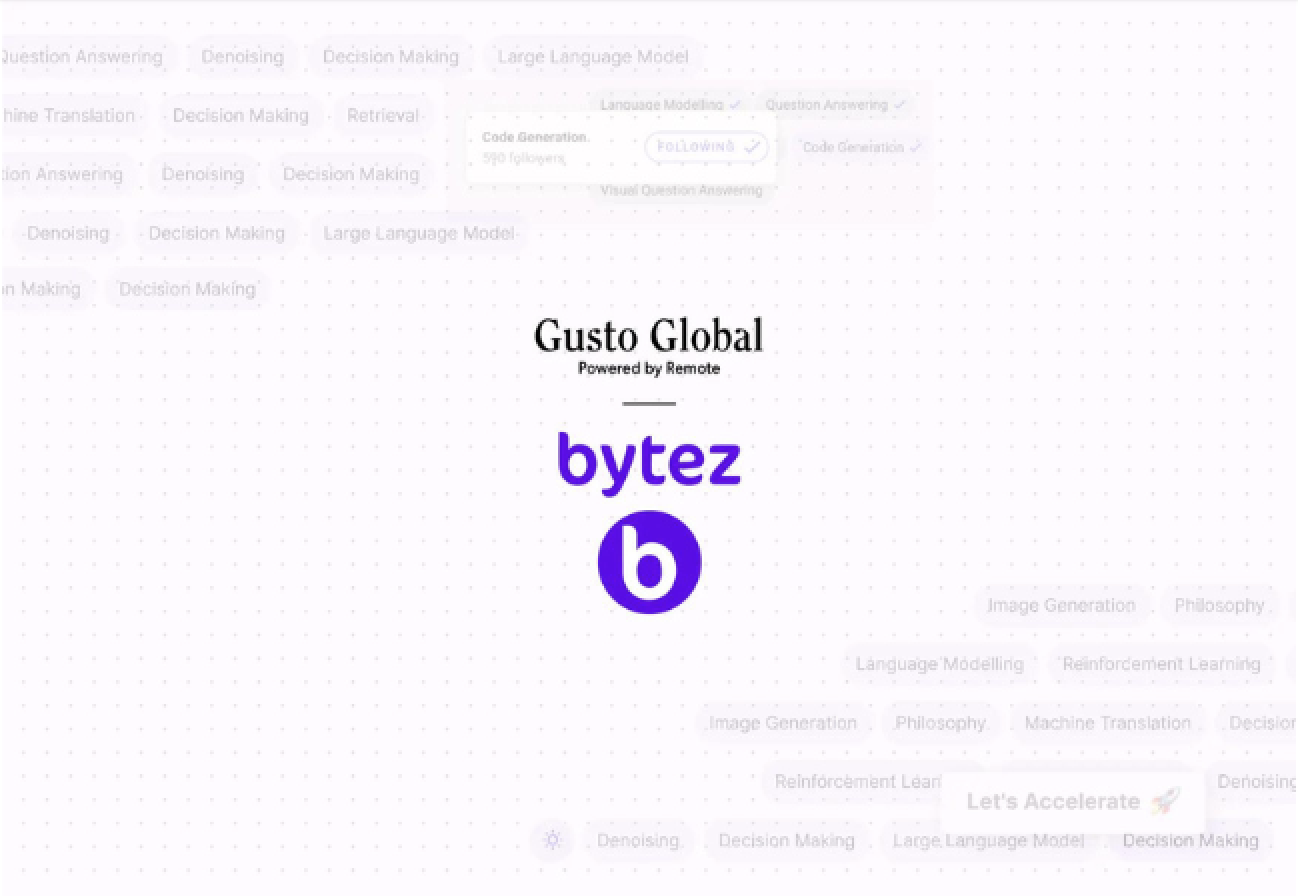 How Bytez is changing AI with Gusto Global, powered by Remote