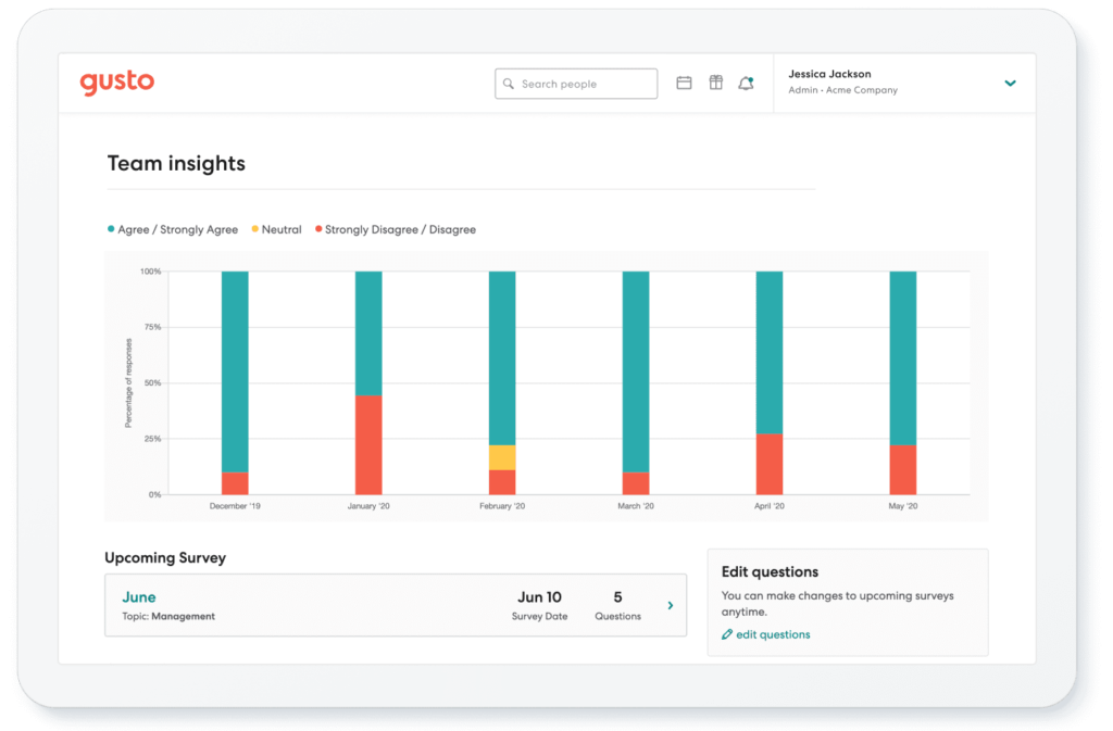 HR Insights and Reporting Software for business | Gusto